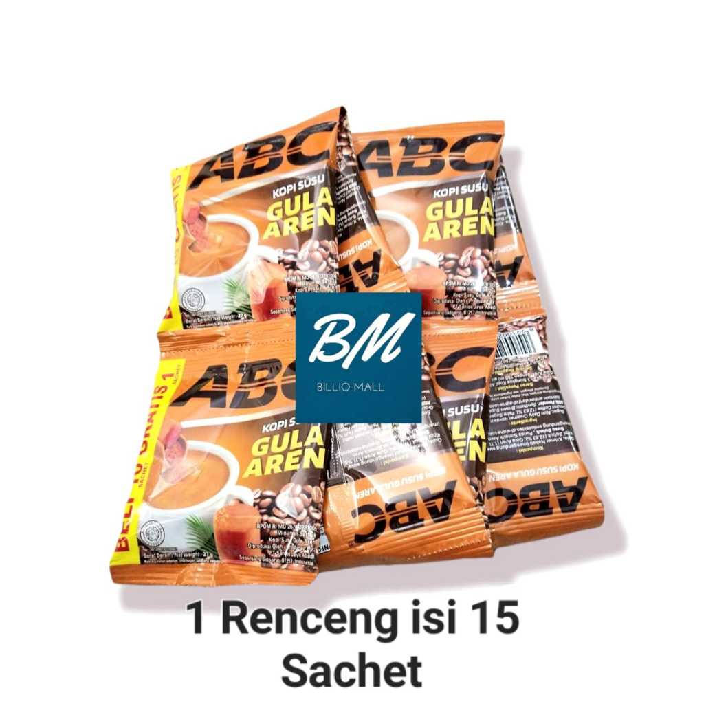 Jual ABC Kopi Susu Gula Aren 1 Renceng (isi 15 Sachet) | Shopee Indonesia