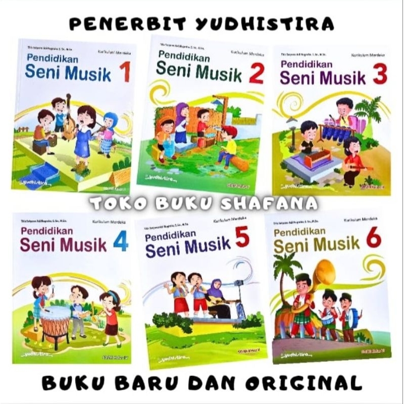 Jual Buku Pendidikan Seni Musik Kelas 1 2 3 4 5 6 SD/MI Revisi Yudhistira Kurikulum Merdeka ...
