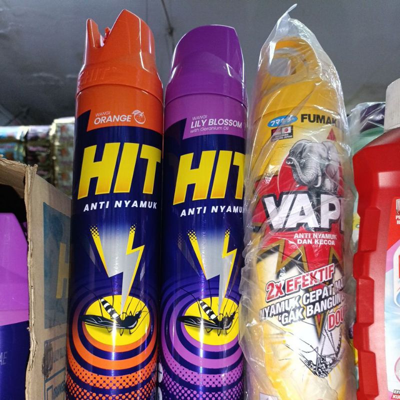 Jual HIT / VAPE ANTI NYAMUK SPRAY 600ml | Shopee Indonesia