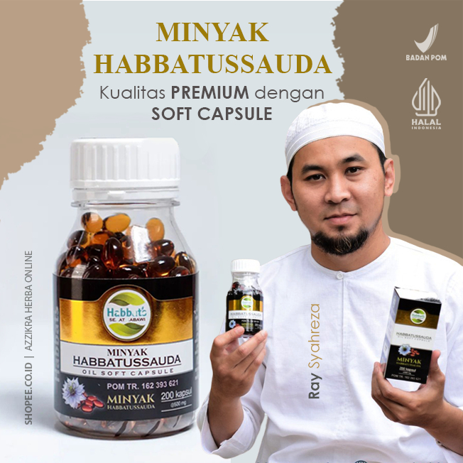 Jual Habbats Minyak Habbatussauda Oil Soft Capsule Habatusauda Original ...