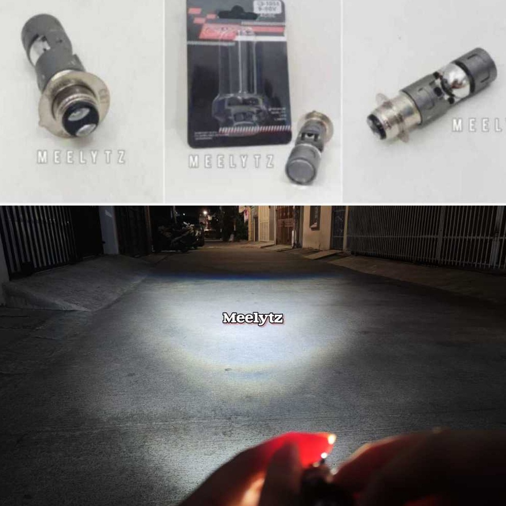 Jual KODE O65U Lampu Utama LED H6 CR7 Modelan Cahaya Biled Flat ...
