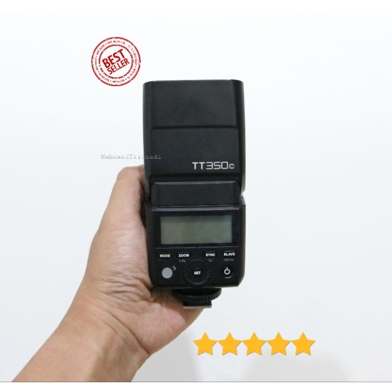 Jual Flash Speedlight Godox TT350 For Canon Hitam Murah | Shopee Indonesia