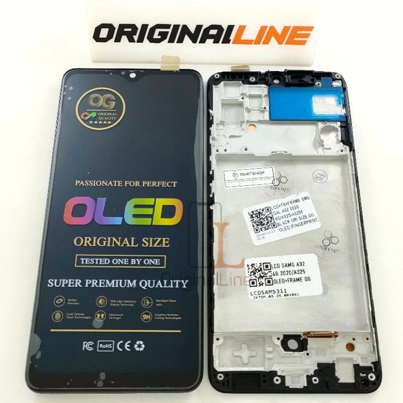 Jual LCD 1SET + FRAME SAMSUNG A32 4G / A325 ORIGINAL OLED / FINGERPRINT BERFUNGSI | Shopee Indonesia