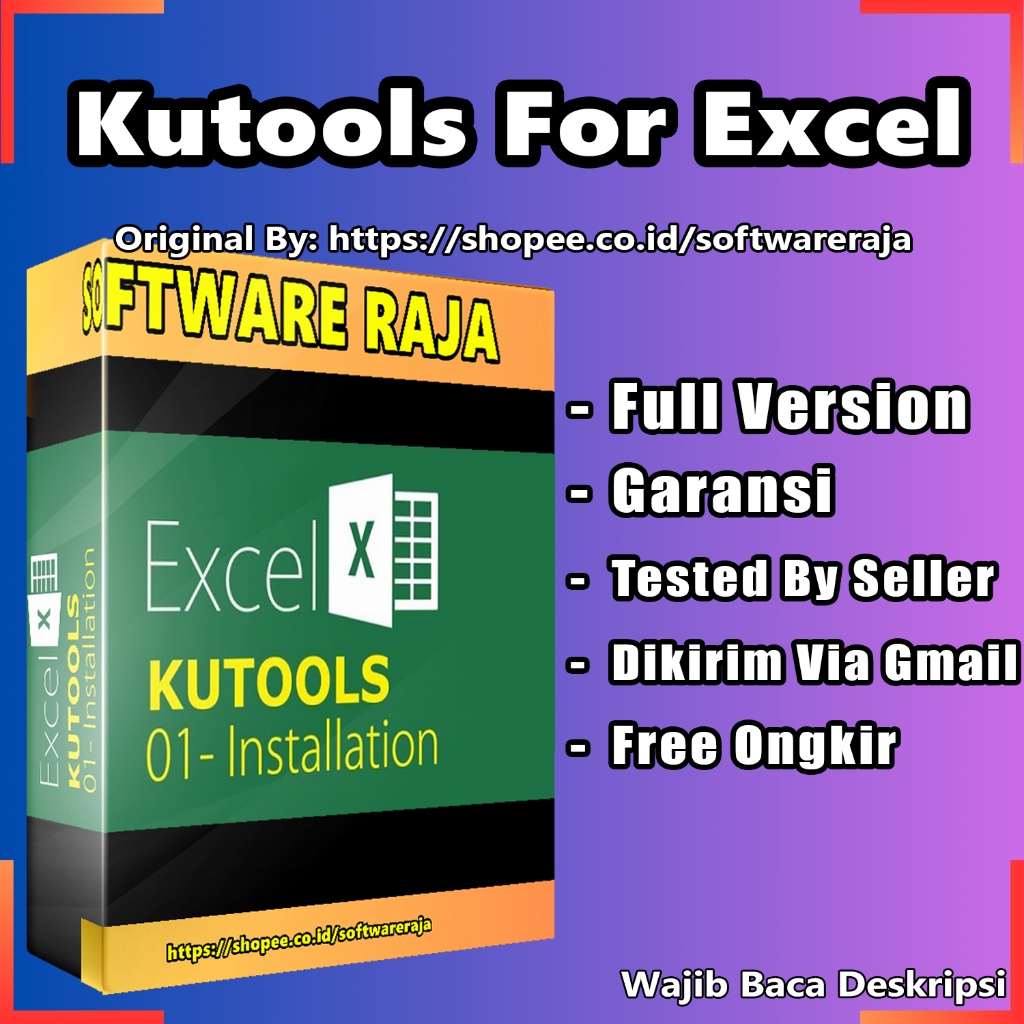 Jual Kutools For Excel Versi 26 (Software PC, WIN) | Shopee Indonesia