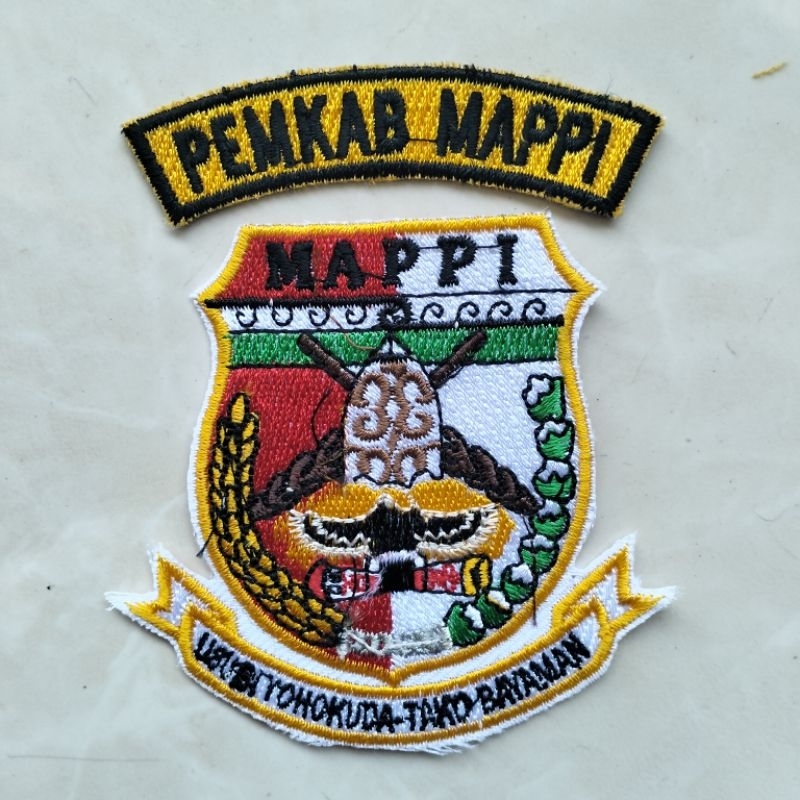 Jual BET BORDIR LOGO LAMBANG DINAS PNS ASN PEMKAB KABUPATEN MAPPI ...