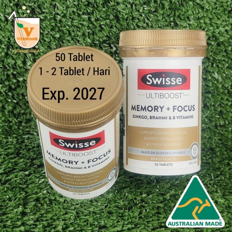 Jual Swisse Ultiboost Memory Focus 50 Tablet. Ginkgo Biloba + Vitamin B. Daya Ingat | Shopee ...