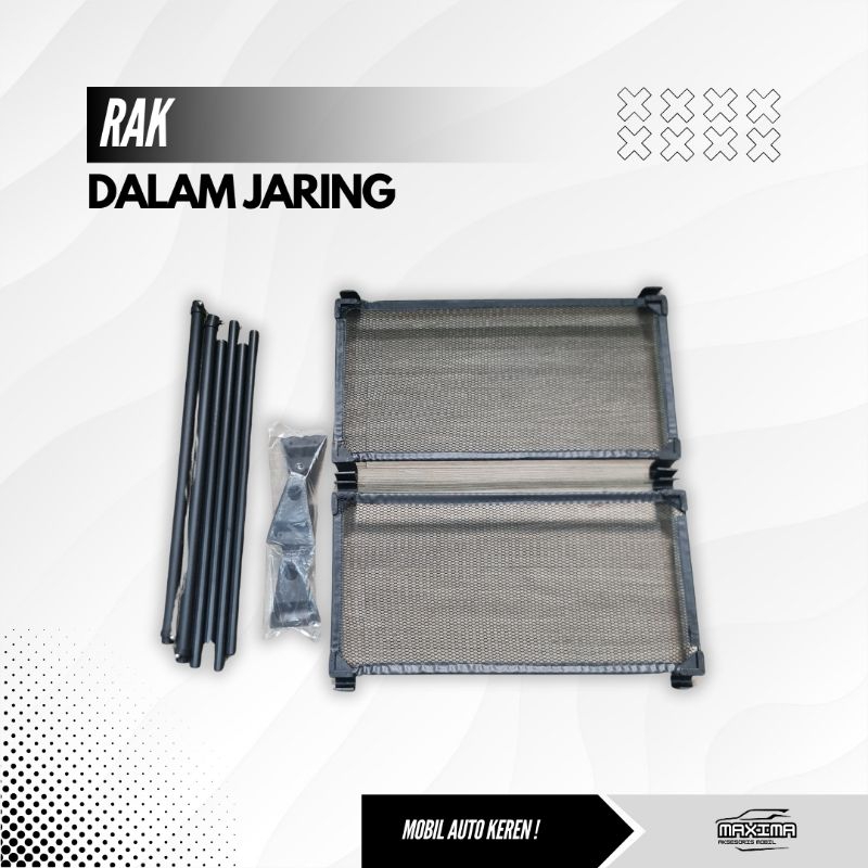Jual Rak Jaring Dalam Mobil Room Rack Interior Aluminium Besi | Shopee ...
