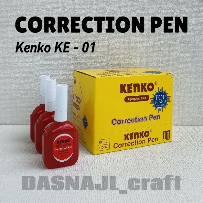 Jual ( 1 pcs ) Correction Pen Kenko KE-01 Tipe X Kenko Tipe X Cair ...