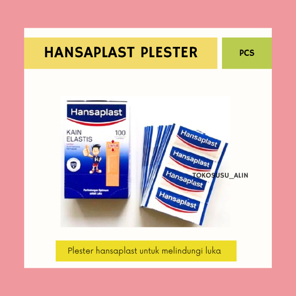 Jual HANSAPLAST PLESTER LUKA UKURAN STANDAR PER SATUAN / MERAWAT LUKA ...