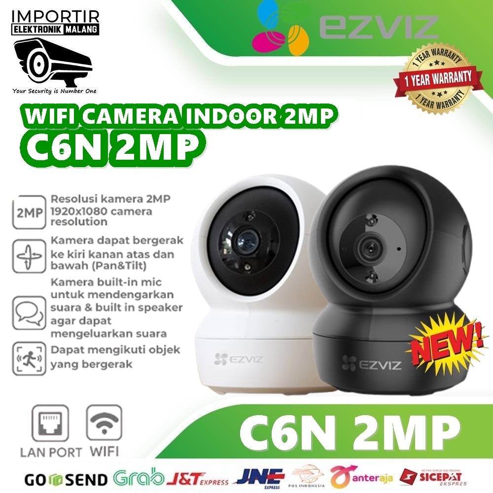 Jual EZVIZ C6N 2MP Smart Wifi Pan Tilt IP Camera CCTV Indoor 1080p ...