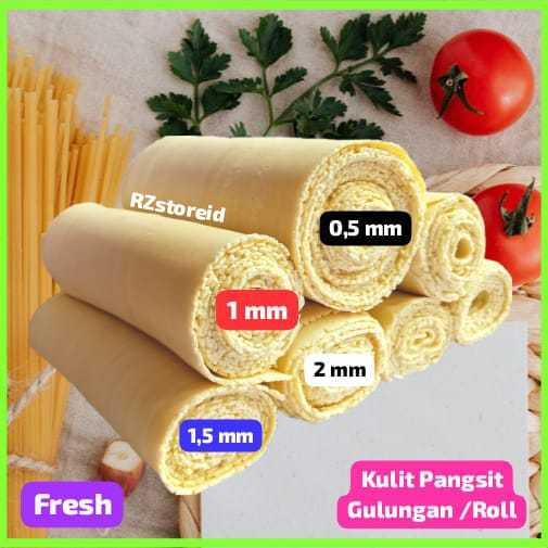 Jual Kulit Pangsit Gulungan/Roll 1 Kg untuk Bakmi / Mie Ayam / Mie ...