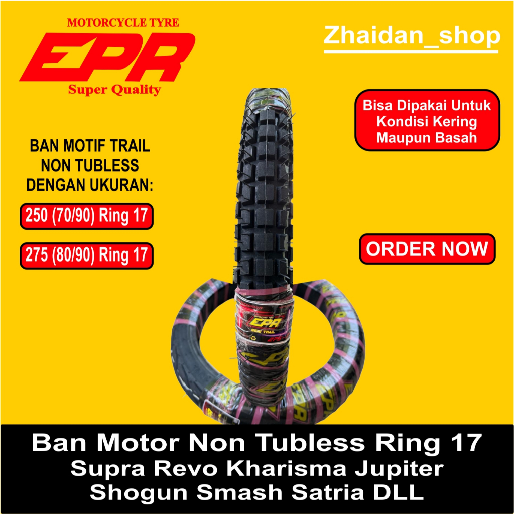 Jual Ban Motor Trail Supra Jupiter Revo Vega Blade ( Ukuran Dapat ...