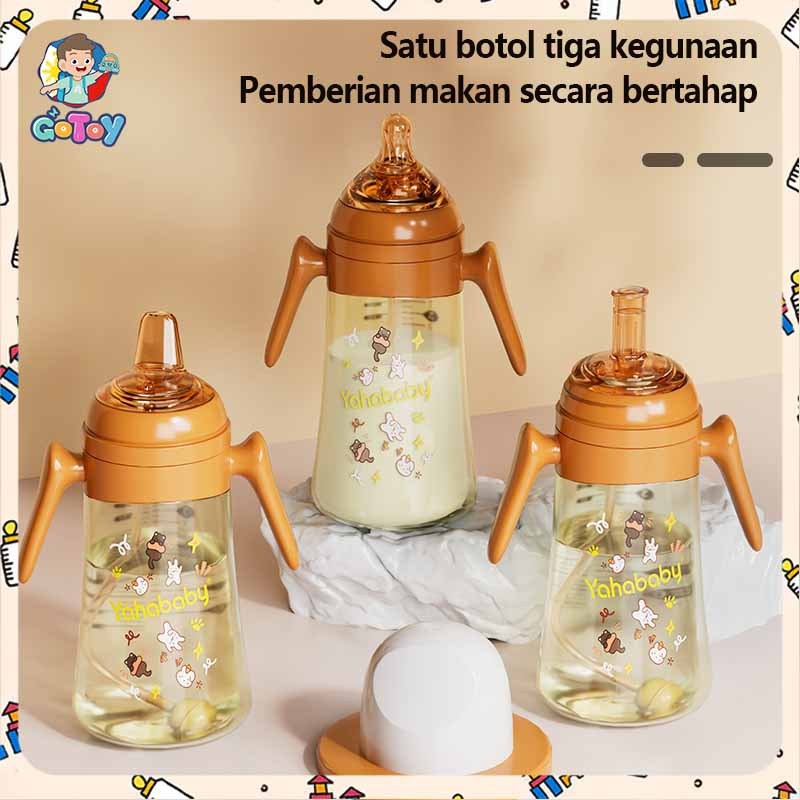 Jual YAHABABY Botol Bayi Susu Dengan Antibakteri Silikon Dot Bayi Botol Handle Lucu Motif Botol ...