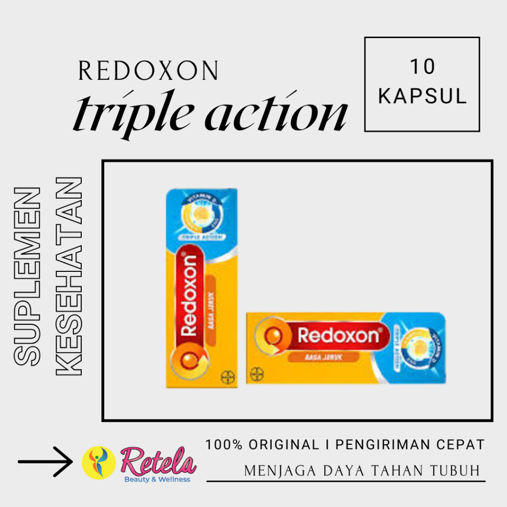 Jual REDOXON TRIPLE ACTION 10 TABLET | Shopee Indonesia
