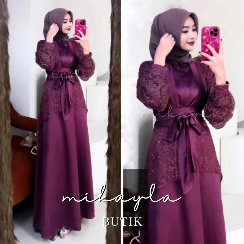 Jual TERBARU - READY JUMBO / BATCH 1 FUJI VELOXA DRESS INNER + OUTER BRUKAT TILLE JULLITE ...