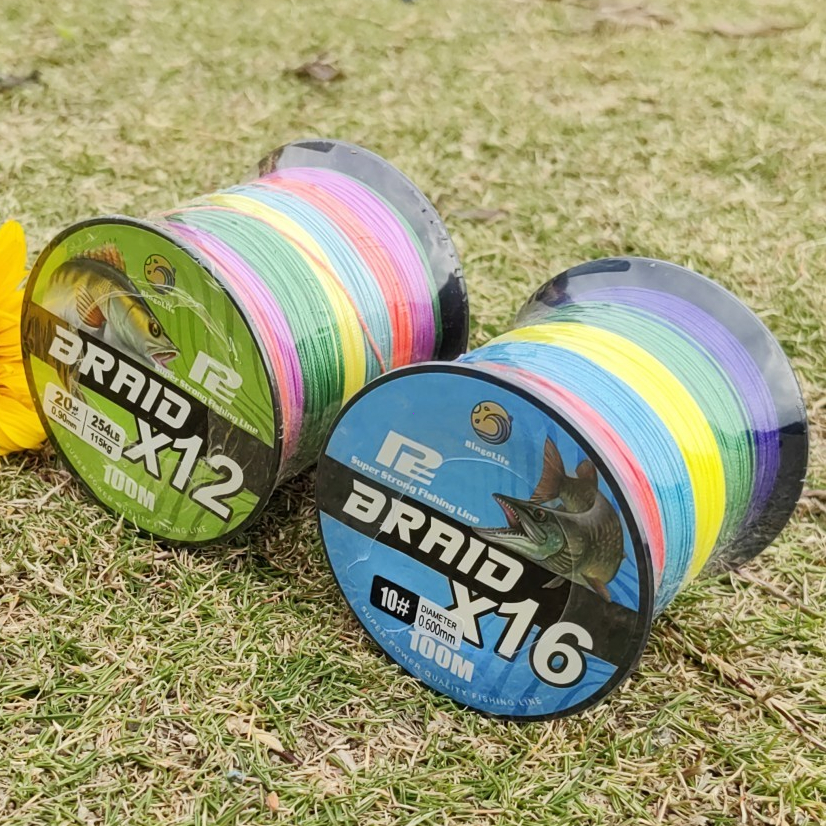 Jual Senar PE X12 X16 Senar Pancing Besar Benang Pancing Dikepang 0.90mm 115kg Braided Fishing ...