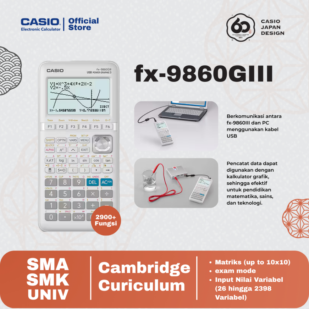 Jual Casio Calculator Scientific Cambridge Curriculum Kurikulum FX-5800 ...
