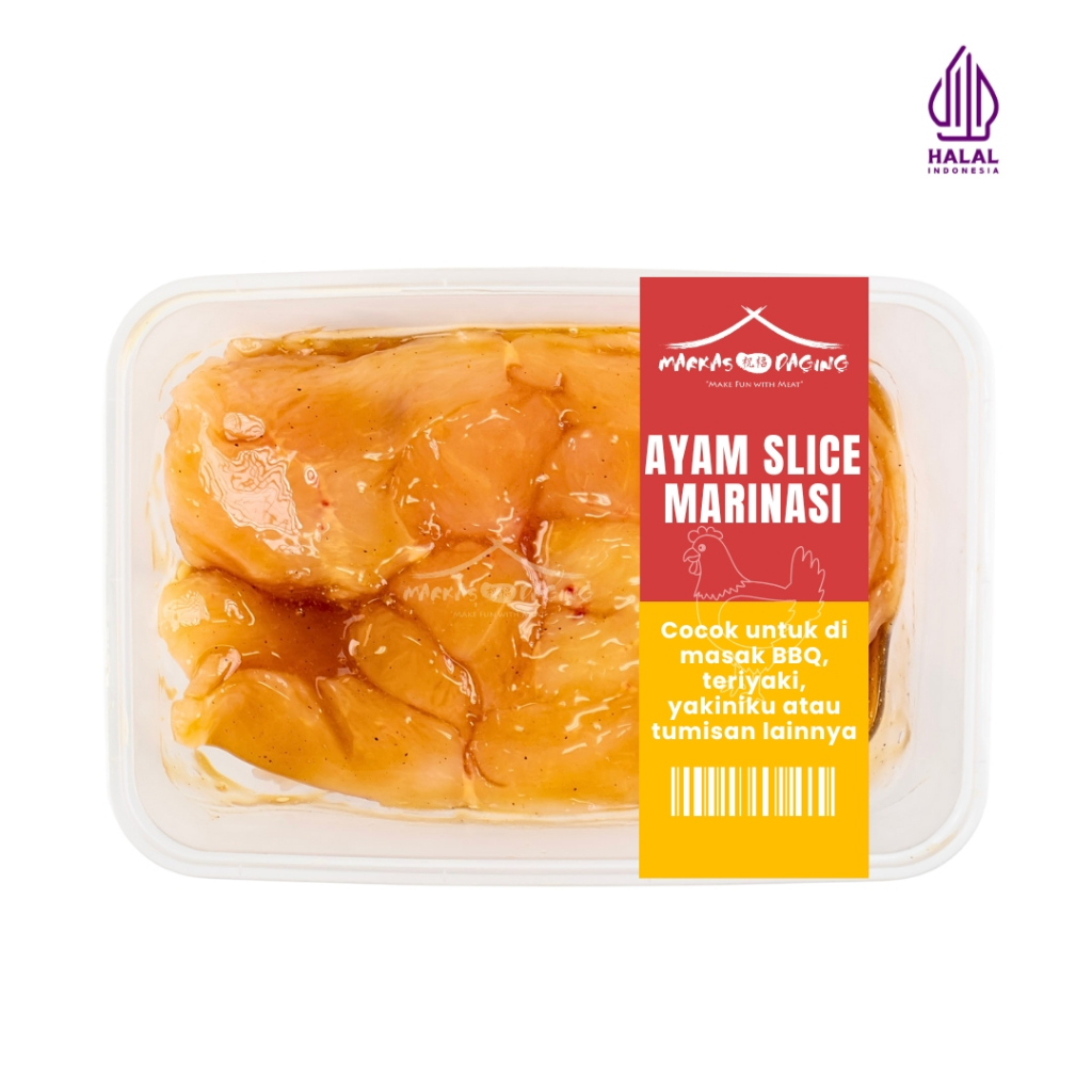 Jual AYAM Marinasi Ayam Fillet Slice | Daging Ayam Fillet Dada Marinasi ...