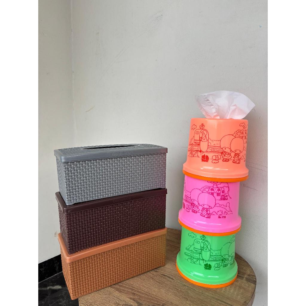 Jual TEMPAT TISSUE / KOTAK TISSUE MOTIF ROTAN / TEMPAT TISSUE PERSEGI ...