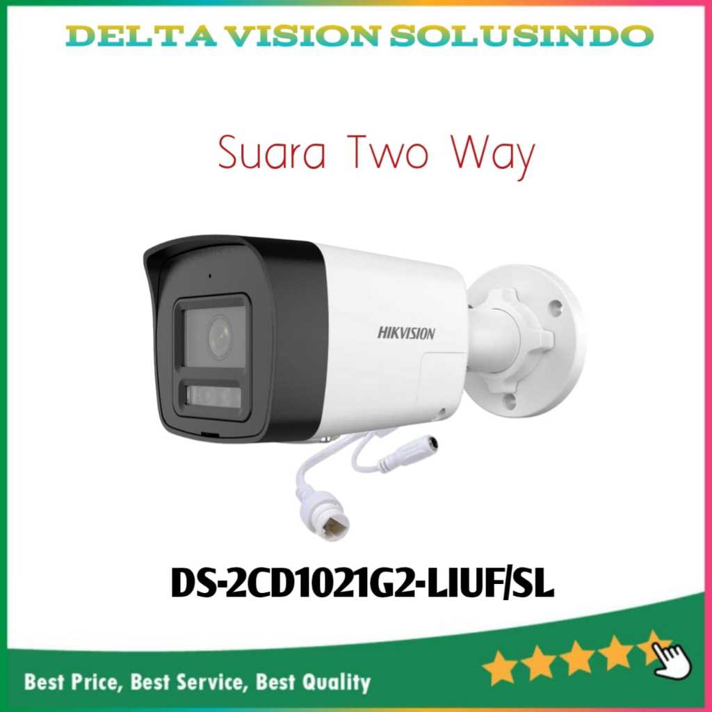 Jual DS-2CD1021G2-LIUF/SL HIKVISION 2 MP Smart Hybrid Light Fixed Bullet Network Camera - Two ...