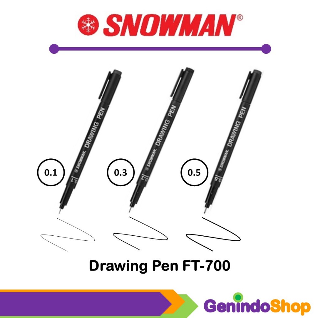 Jual Drawing Pen Snowman FT-700 | Shopee Indonesia