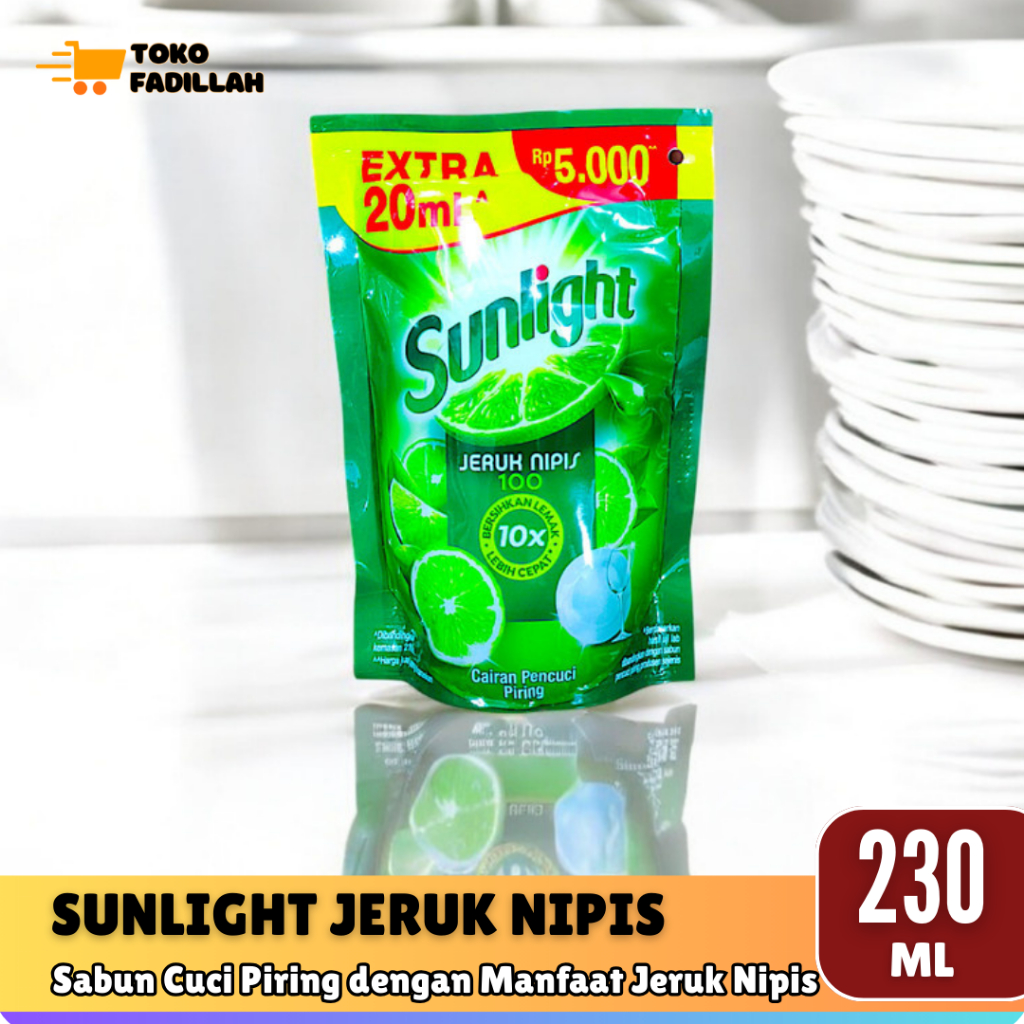 Jual Sunlight Sabun Cuci Piring Jeruk Nipis 230 ml [Sunlight 5000 ...