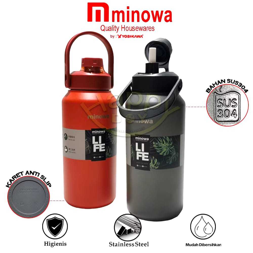 Jual THERMOS BOTOL AIR TUMBLER HOT & COOL STAINLESS STEEL SUS 304 KARET ...