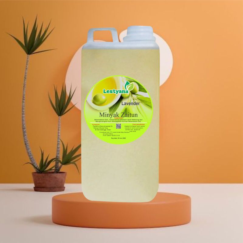 Jual minyak zaitun massage oil lestyana kemasan 1 liter halus lembut | Shopee Indonesia