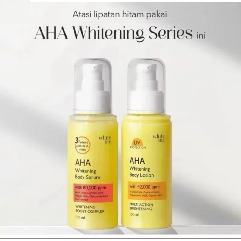 Jual WHITE INC AHA Body Serum & Body Lotion - Serum / AHA White Inc ...