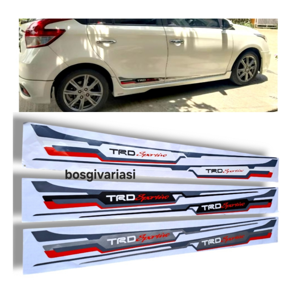 Jual Stiker Yaris trd sportivo / sticker yaris trd / Stiker list body ...