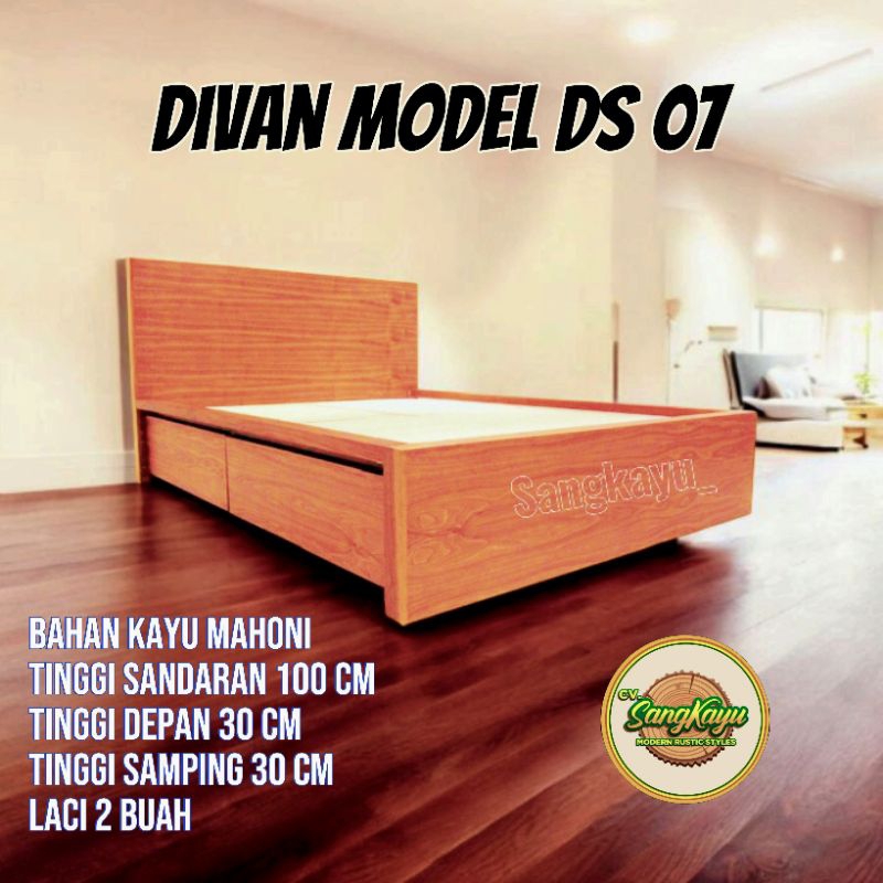Jual Divan Sandaran dengan Laci Penyimpanan - Dipan Rangka Tempat Tidur ...