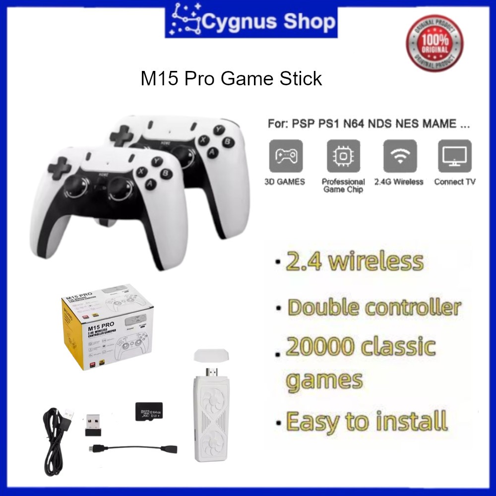 Jual 4K Game Stick M15 Pro Upgrade Version Game Console Wireless HDMI ...