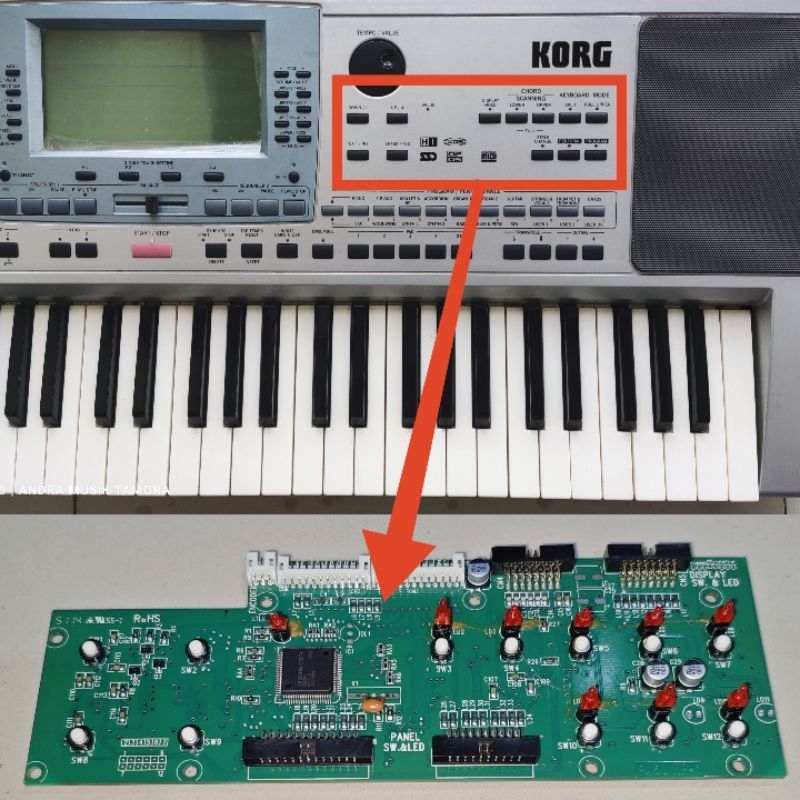 Jual Panel Function Keyboard Korg pa50 disket pa50 usb flashdisk dan ...