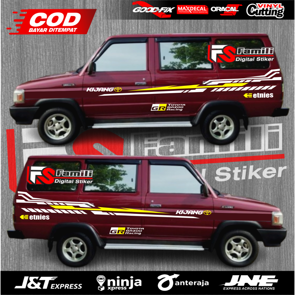 Jual Stiker Mobil Kijang Super Stiker Body Kijang Super Stiker Kijang ...