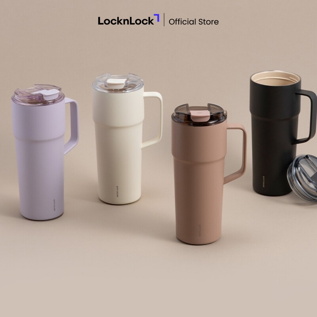 Jual LocknLock Metro Cafe Ceramic Coating Tumbler With Handle 750ml ...