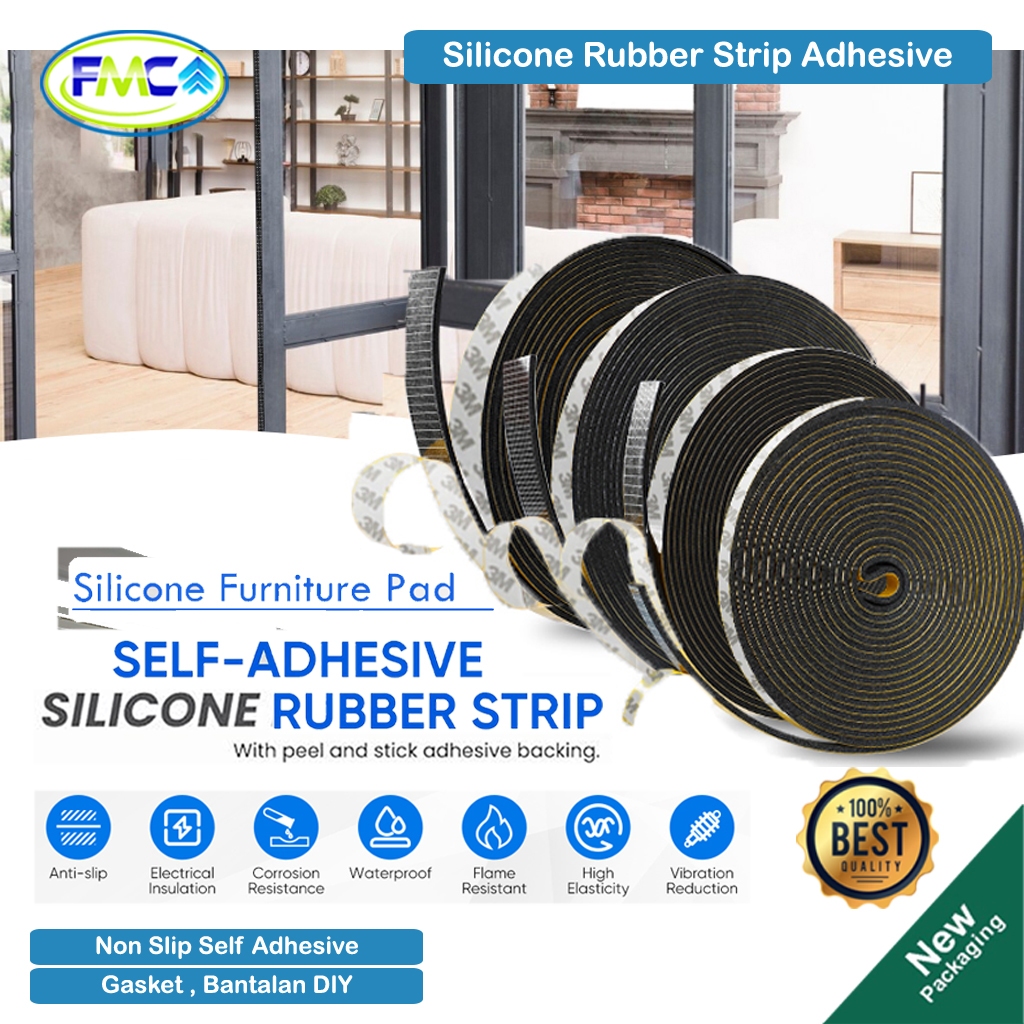 Jual Karet Silicon Anti Slip Rubber Sheet Dengan Perekat 3M Super Kuat ...