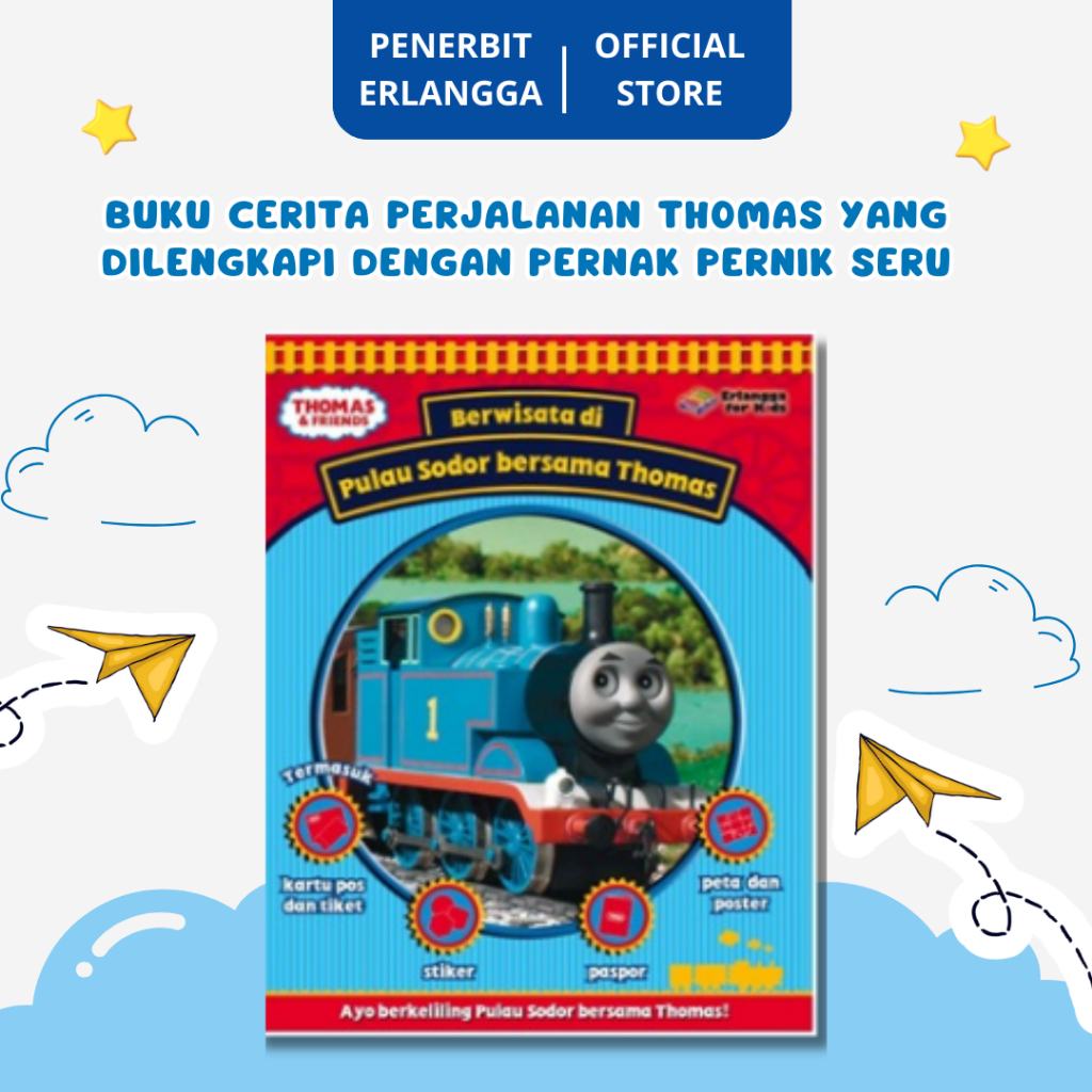 Jual [Erlangga Official] Buku Cerita Anak: Berwisata Dipulau Sodor Bersama Thomas | Shopee Indonesia