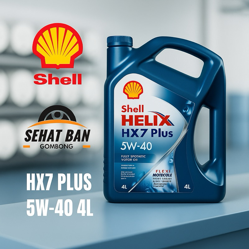Jual OLI SHELL HELIX HX7 PLUS 5W-40 4L FULLY SYNTHETIC GENUINE SHELL ...