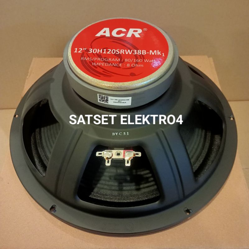 Jual SPEAKER ACR PRO 12 INCH 30H120SRW38B-MK1 ACR WOOFER | Shopee Indonesia