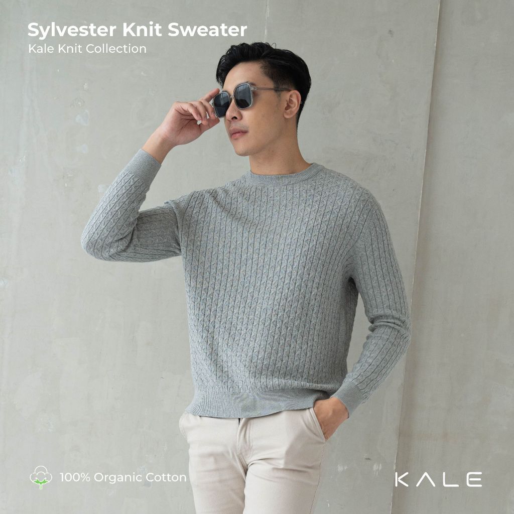 Jual KALE Sylvester Knit Sweater Cotton Wool Asian Fit | Shopee Indonesia