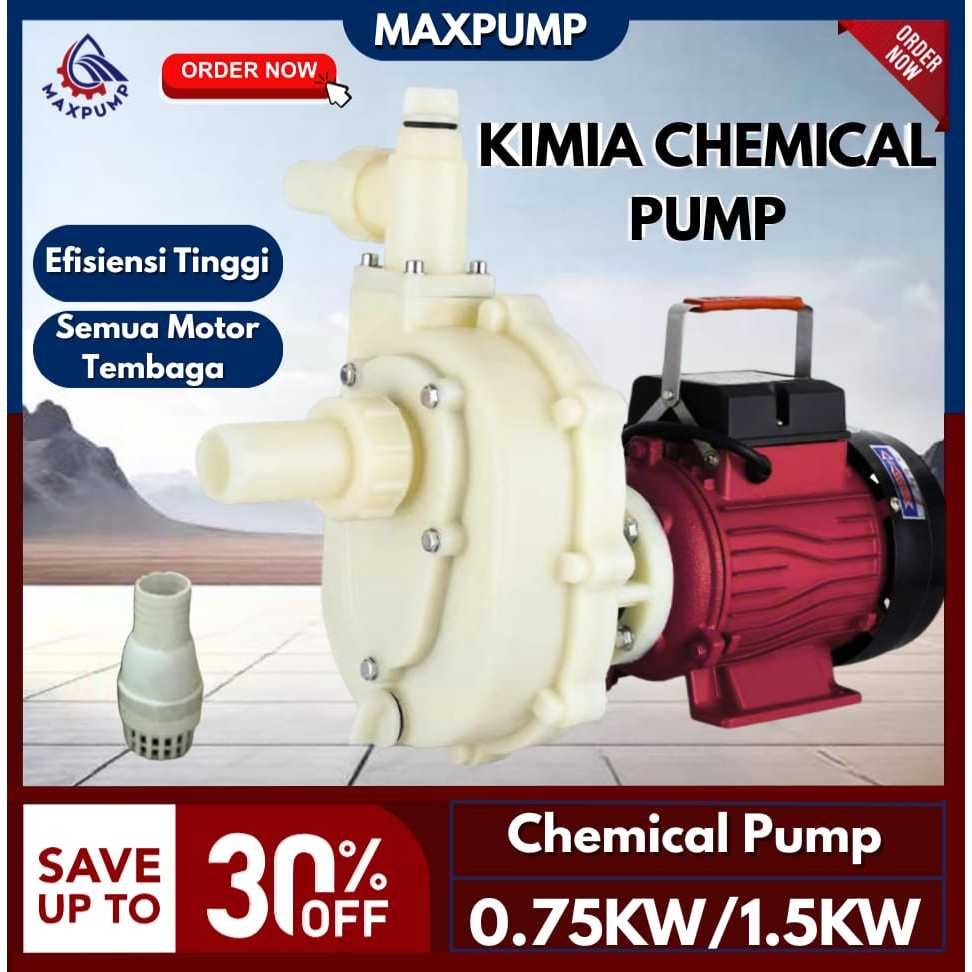 Jual MAXPUMP NEW Mesin Chemical pump Pompa kimia hisap cairan Air asam ...