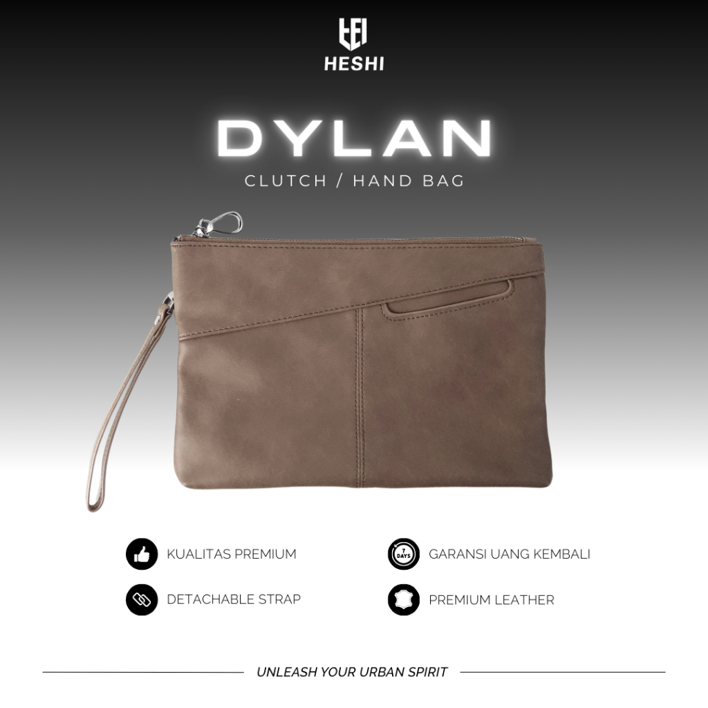 Jual HESHI Handbag Cowok Tas Tangan Pria - DYLAN SL32 | Shopee Indonesia