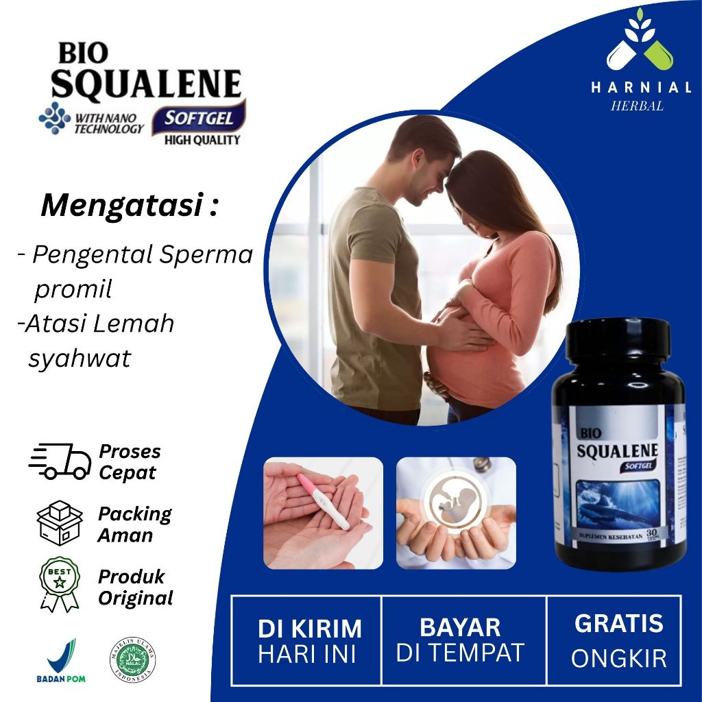 Jual Bio Squalene Original Vitamin Untuk Sperma Pria Atasi Lemah ...