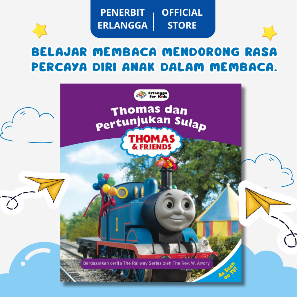 Jual [Erlangga Official] Buku Cerita Anak: Thomas & Friends: Thomas & Pertunjukan Sulap | Shopee ...