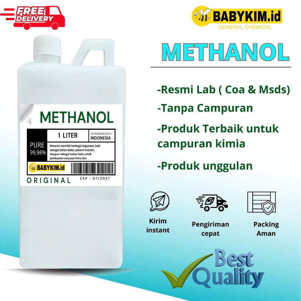 Jual METHANOL / METANOL 1 LITER PURITY 99,98% | Shopee Indonesia