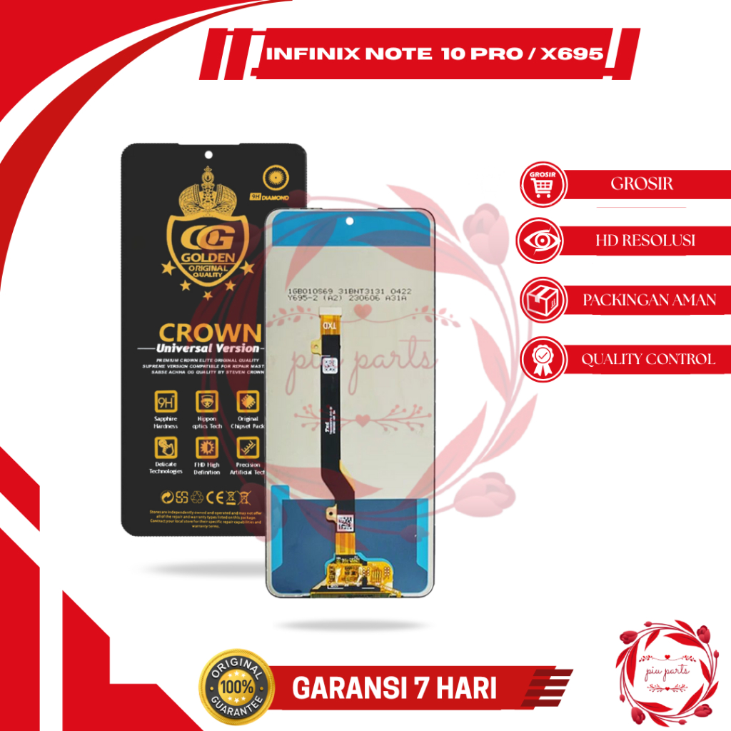 Jual LCD INFINIX NOTE 10 PRO X695 X695C NFC TOUCHSCREEN FULLSET ...