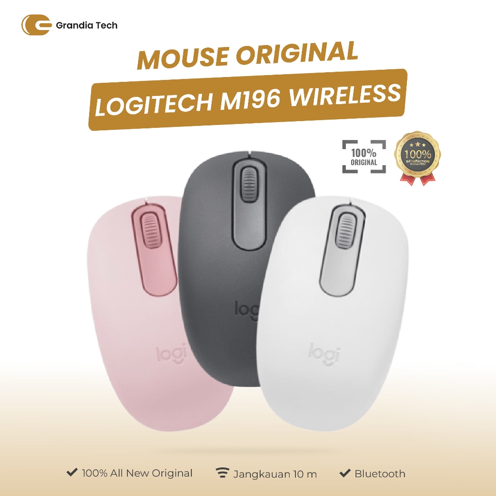 Jual Logitech M196 Mouse Wireless Bluetooth, Ringkas dan Portabel untuk ...