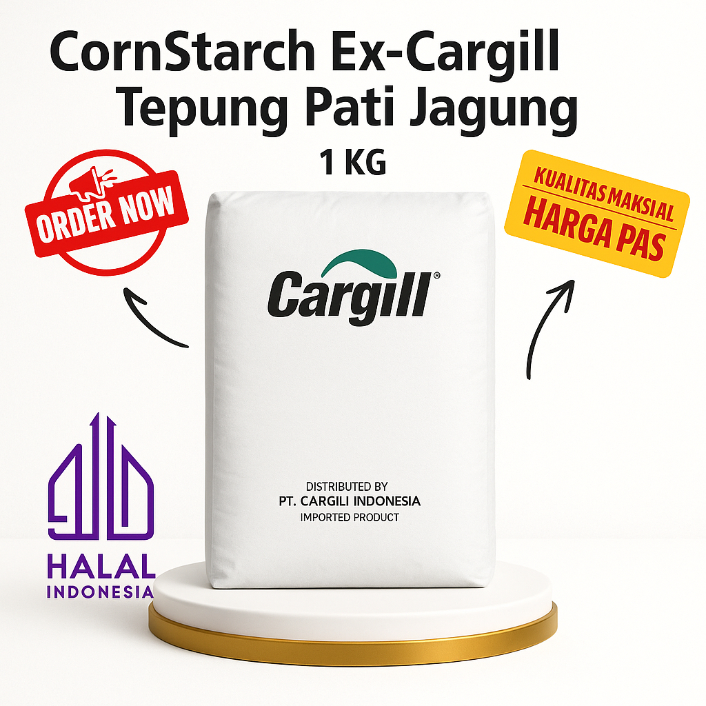 Jual CornStarch Ex-Cargill / Tepung Pati Jagung - 1 KG | Shopee Indonesia