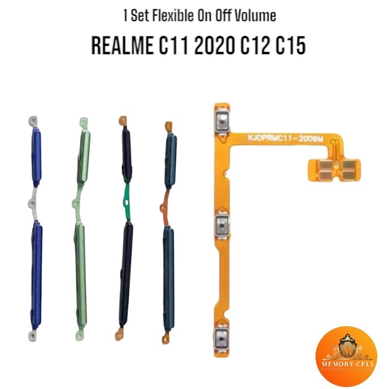 Jual Flexible + Tombol Luar On Off + Volume Realme C11 2020 C12 C15 Satu Set Original | Shopee ...