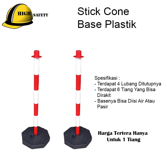 Jual Stick Cone Base Plastik / Safety Traffic Barrier | Shopee Indonesia